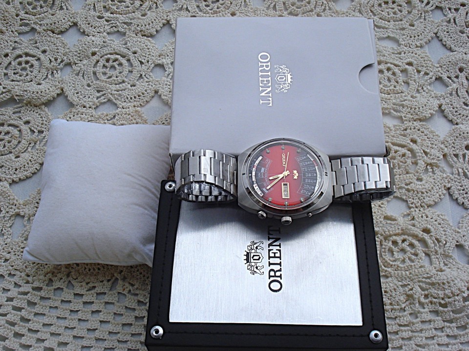 Vintage Orient Perpetual Year Calendar Watch with an Original box/ 21 ...