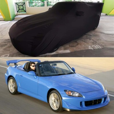 Indoor Car Cover Stain Stretch Dust-proof Custom Black For Honda S2000 ...
