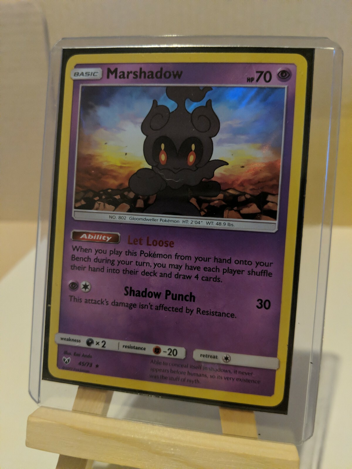 MARSHADOW 45/73 HOLO RARE - POKEMON Card SM SHINING LEGENDS NM | eBay