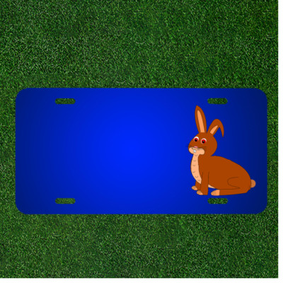 Custom Personalized License Plate With Add Names To Rabbit Crunch Bunny ...