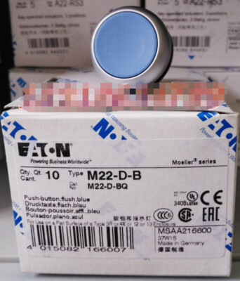 1PC New Eaton Moeller M22-D-B M22DB Pushbutton Blue Brand | eBay