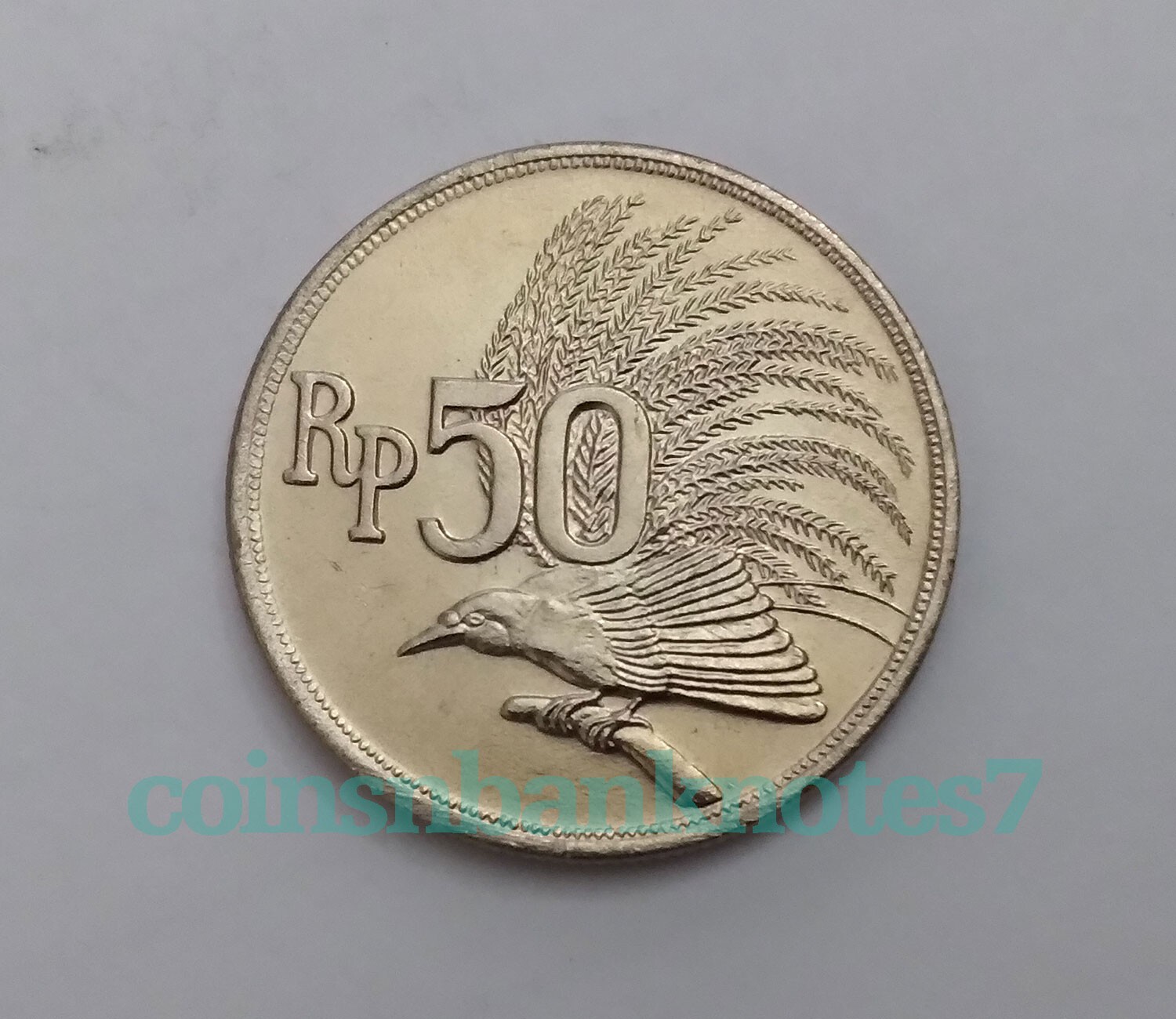 1971 Indonesia 50 Rupiah Coin, KM35 Uncirculated / Bird | eBay