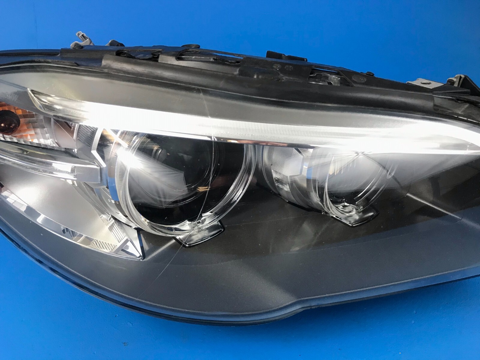 14-16 BMW F10 528I 535I 550I M5 RIGHT XENON ADAPTIVE HEADLIGHT COMPLETE ...