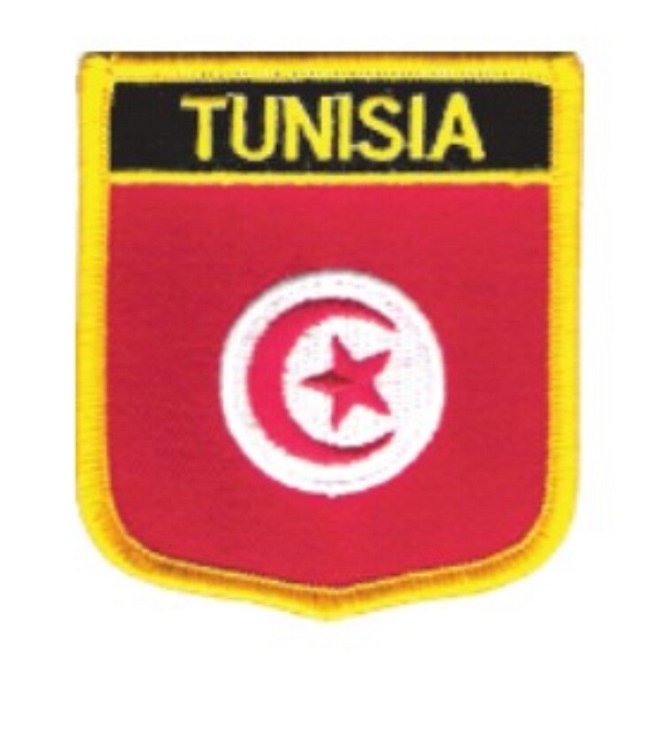3 TUNISIA SHIELD FLAG EMBROIDERED PATCHES -- IRON-ON -- NEW 2.5 x 2.75" | eBay