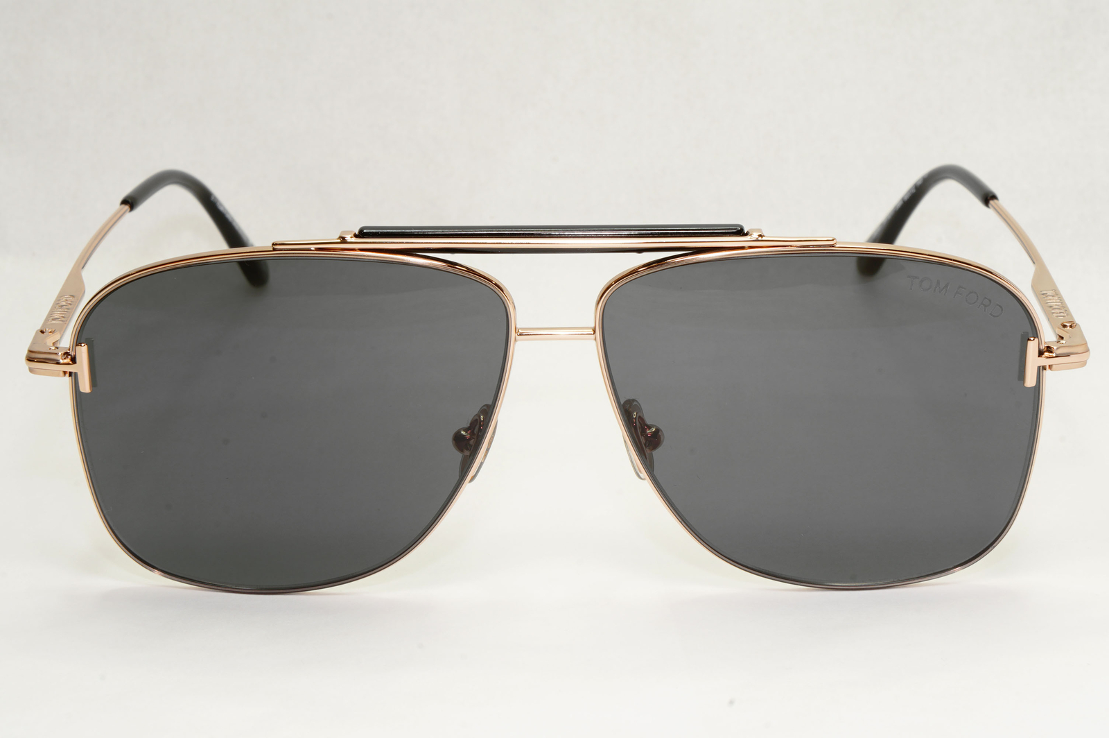 Tom Ford Sunglasses Jaden Gold Grey Metal Pilot Square FT1017 TF 1017 ...