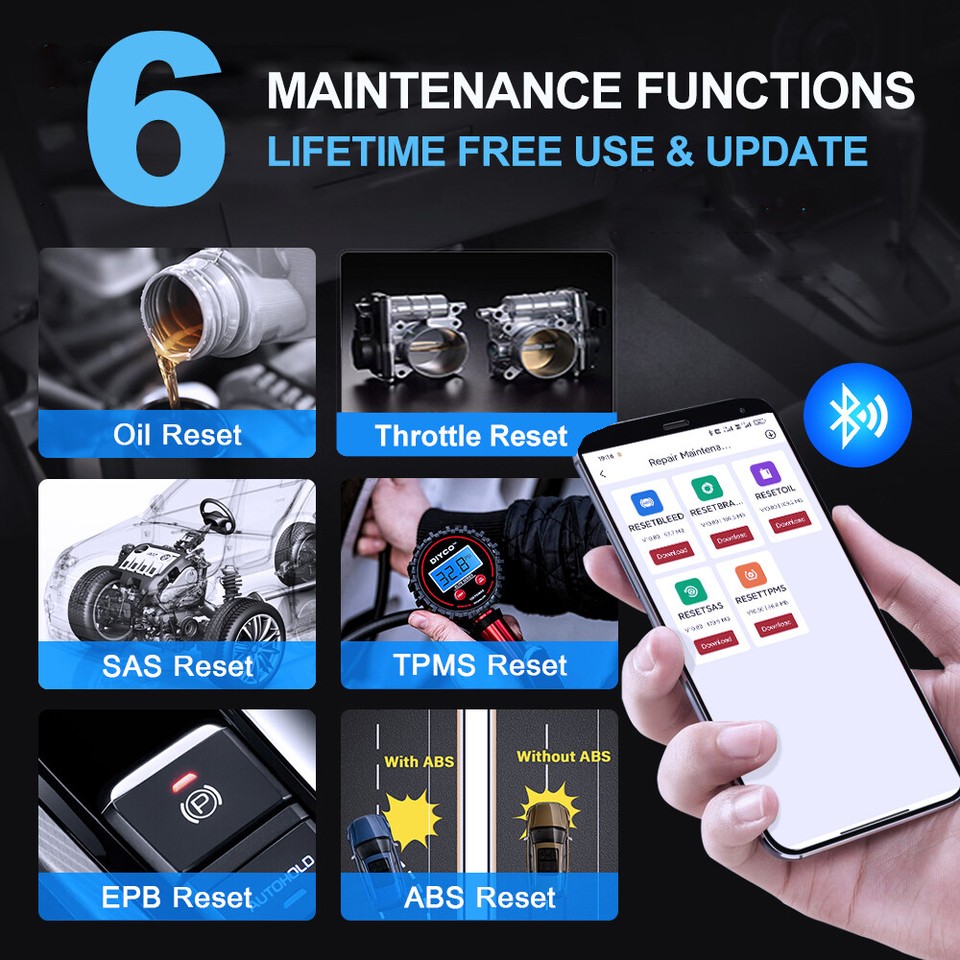 Bidirectional Scanner SAS ABS EPB Code Reader All System Car Diagnostic ...