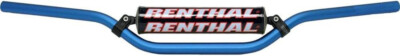 BLUE Renthal Motocross MX Enduro Braced Motorcycle Handlebars Bars 971 ...