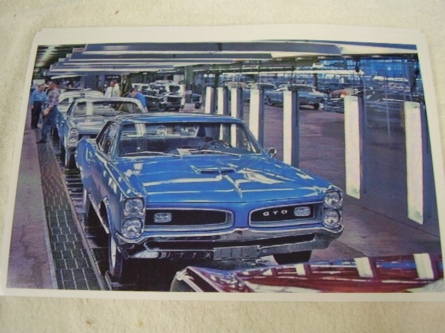 1966 PONTIAC GTO ASSEMBLY LINE COLOR 11 X 17 PHOTO / PICTURE | eBay
