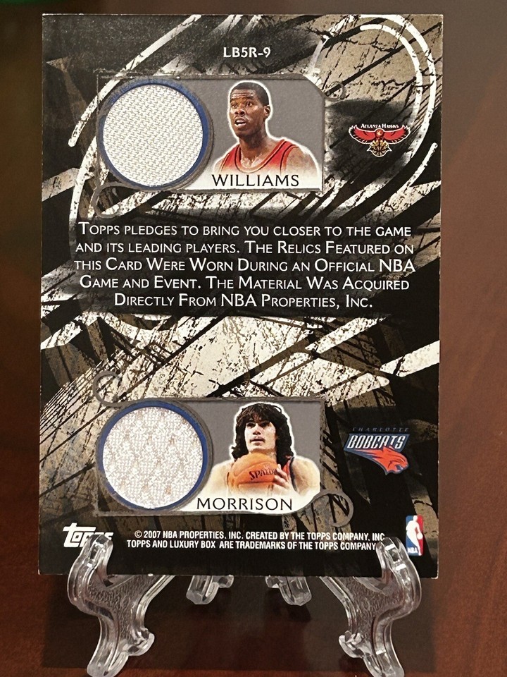 DWIGHT HOWARD JAMISON WALKER MORRISON JERSEY 5 TOPPS RELICS LUXURY BOX ...