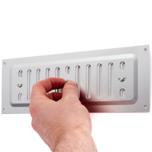 OPEN / CLOSE ALUMINIUM AIR VENT 9"x3" Hit & Miss Slide Adjustable ...