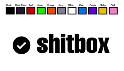 Shitbox LOGO Vinyl Decal Sticker Emblem Car Truck Window 4" 6" 8" | eBay