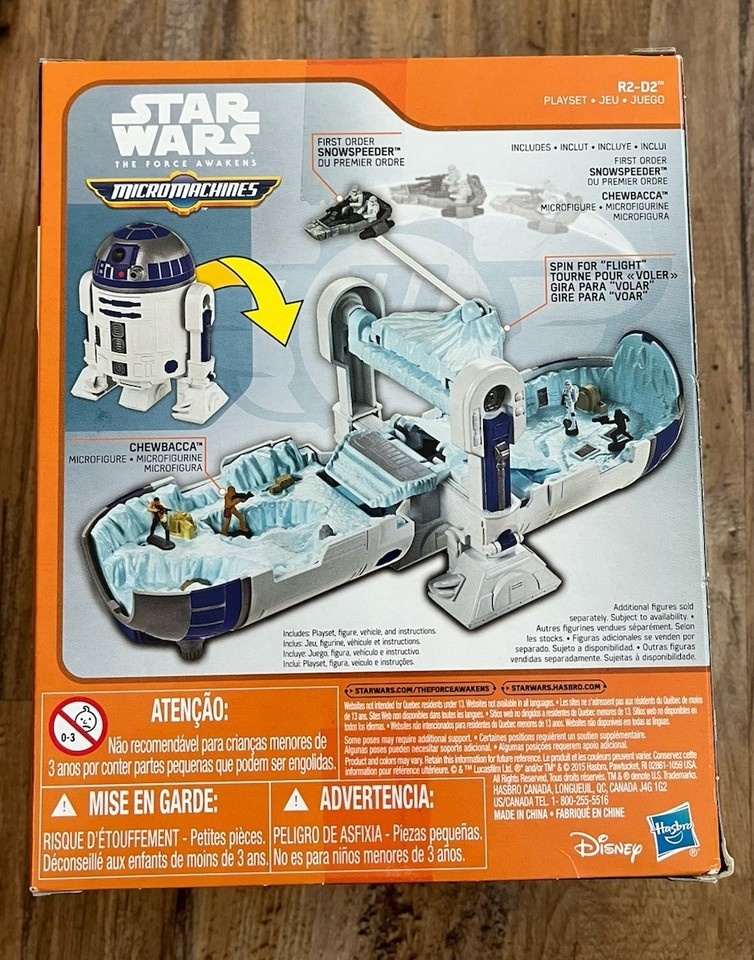 Star Wars The Force Awakens Micro Machines R2-D2 Playset Chewbacca ...