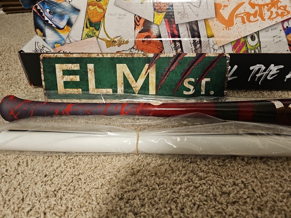 Victus Bat FREDDY KRUEGER "Elmwood" BAT KING Custom Limited Edition #77 ...