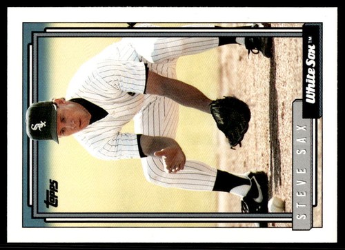 1992 Topps Traded 99T Steve Sax Chicago White Sox Baseball Card | eBay