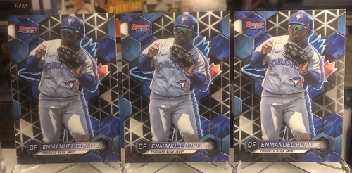 Enmanuel Bonilla LOT/3 2023 Bowman's Best Chrome Top Prospect Rookie RC ...