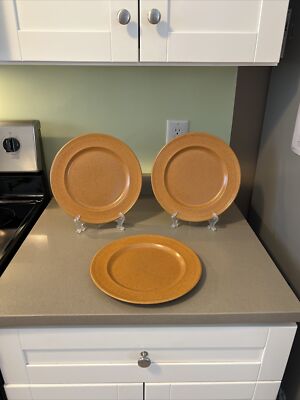 (3) Mikasa Painted Sands Burnt Orange Dinner Plates | eBay