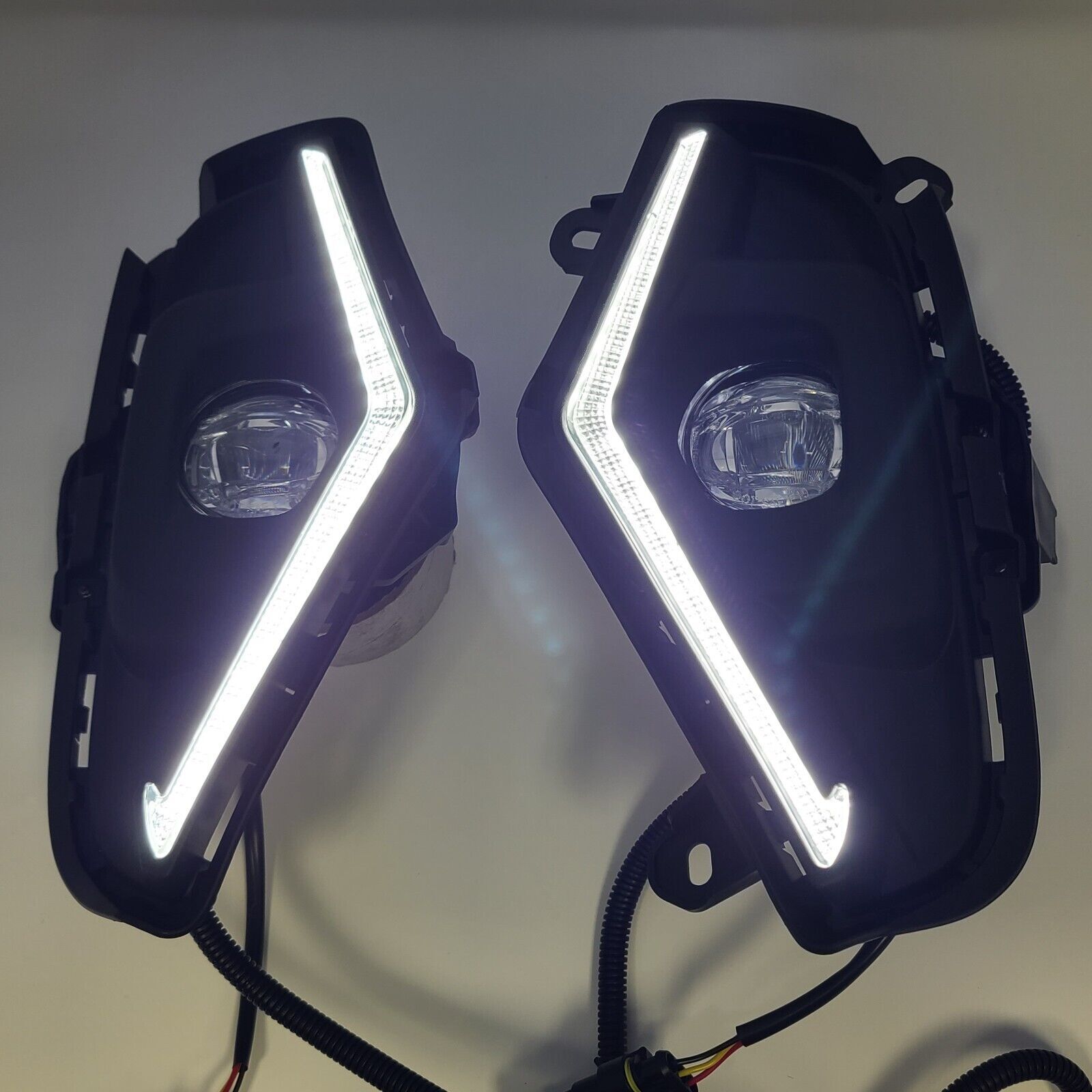 For 2019-2023 Toyota Rav4 LED Fog Lights Driving Kit Dual Color DRL ...