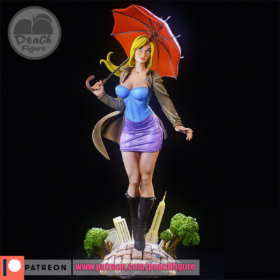 Gwen Stacy Casual Ver 3D Printing Unassembled Unpainted Model Resin ...