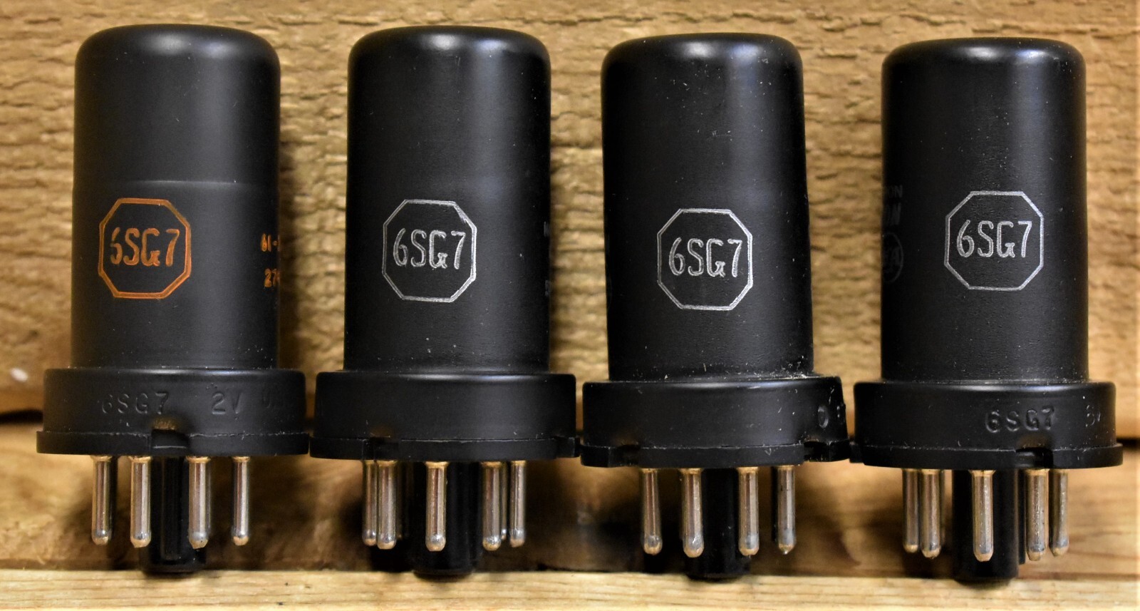 RCA & Motorola 6SG7 Electron Vacuum Tubes Set of 4 Lot USA Made 57-04 5 ...
