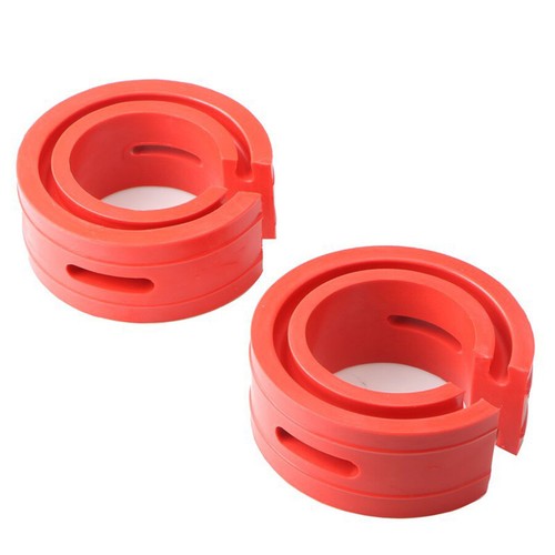 2Pcs Red Car Shock Spring Power Cushion Bumper Absorber Buffer Coil ...