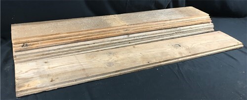 5 Barn Wood Reclaimed Planks, Wall Siding Boards, Rabbet Edge Lumber ...