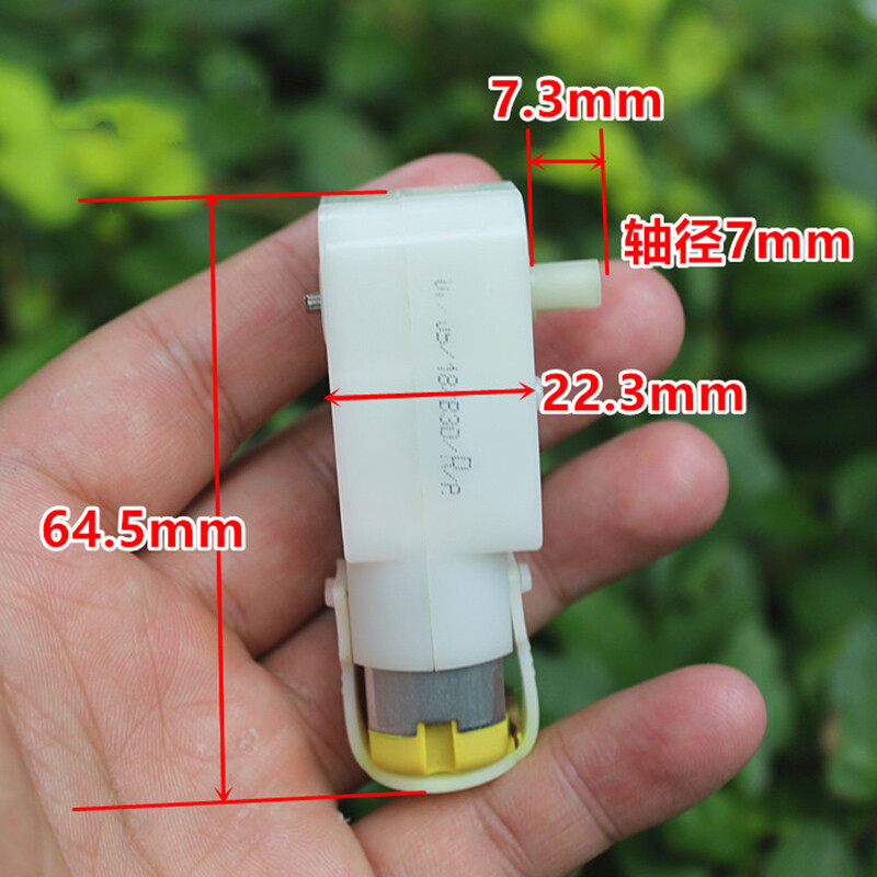 DC 3V-5V 48RPM Low Speed Micro TT-130 Gear Motor Dual Shaft DIY Smart ...