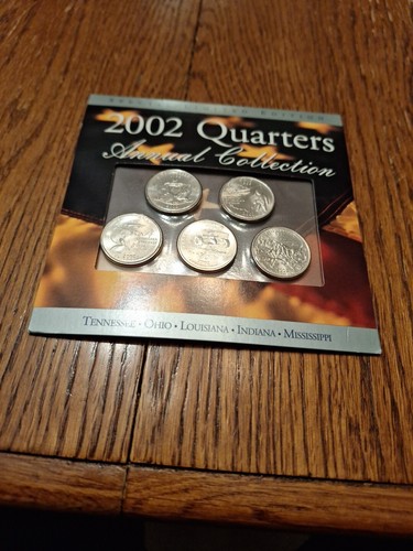2002 Quarters Annual Collection. 5 COIN Celebrating States 16-20. TN,OH ...