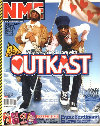 NEW MUSICAL EXPRESS 2004 # 07 - OUTKAST(COVER)/VALENTINE'S CARD SPECIAL ...