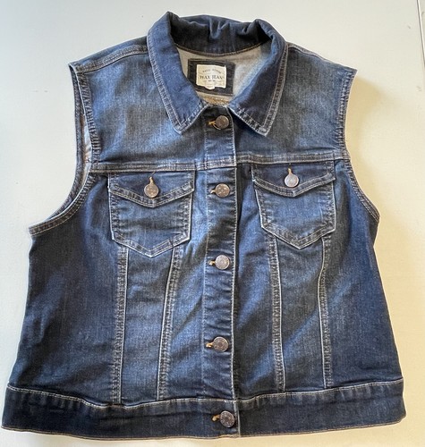Wax Jean Basic Denim Vest | eBay