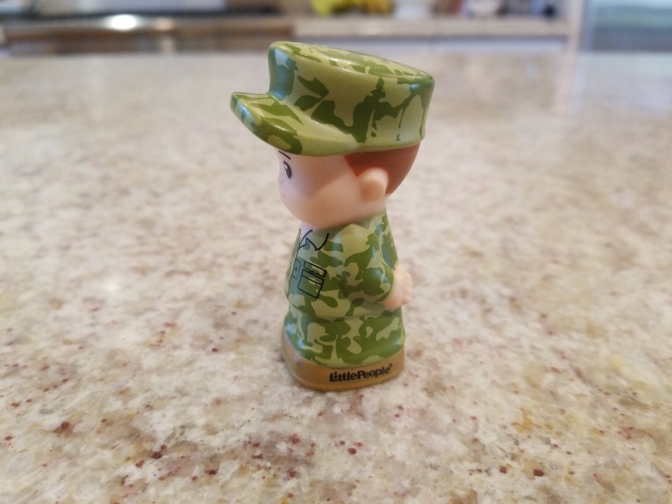Fisher Price Little People RARE Military Hero Army Soldier Camouflage ...
