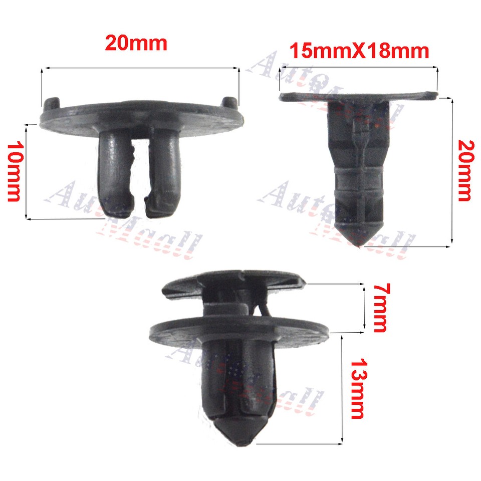 20pcs Bumper Splash Shield Push Clips Retainers for Nissan Infiniti ...