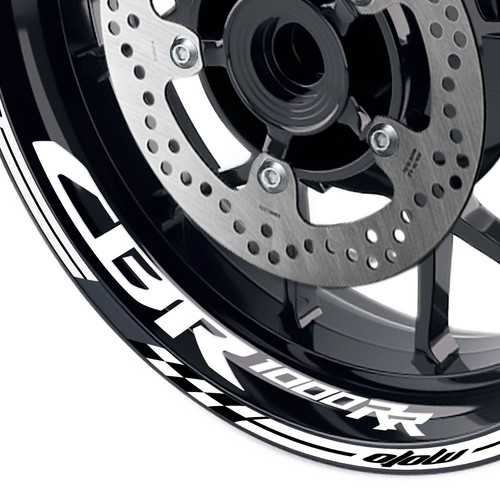 2017-2021 Honda CBR1000RR 17 inch White Rim Decal Wheel Stickers AA01 ...