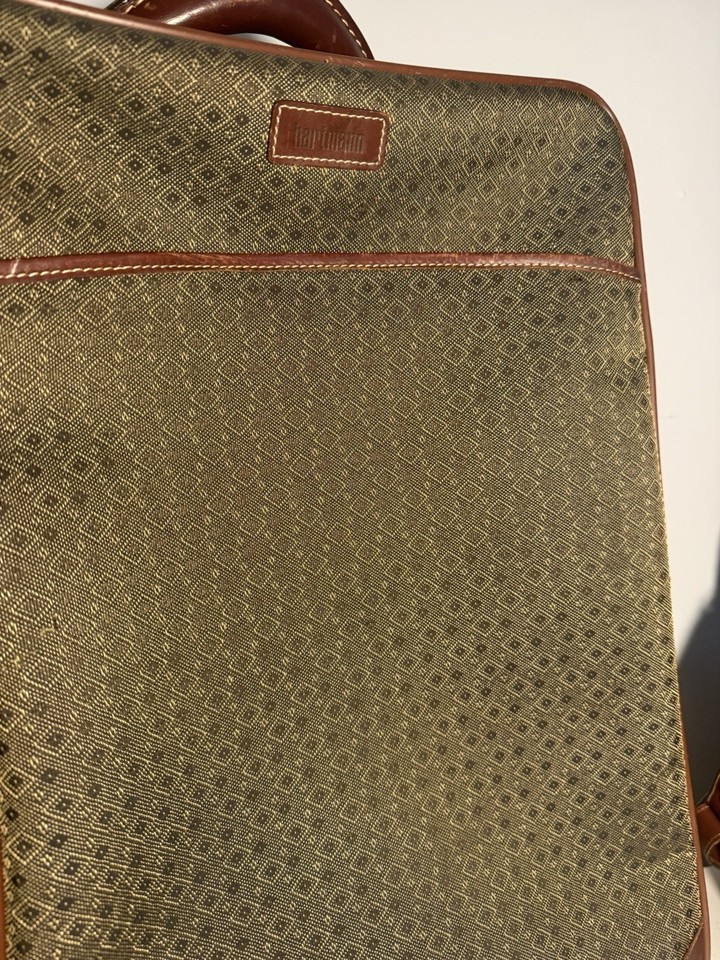 Hartmann USA made Tweed Leather Luggage Rolling Suitcase and Carry On ...