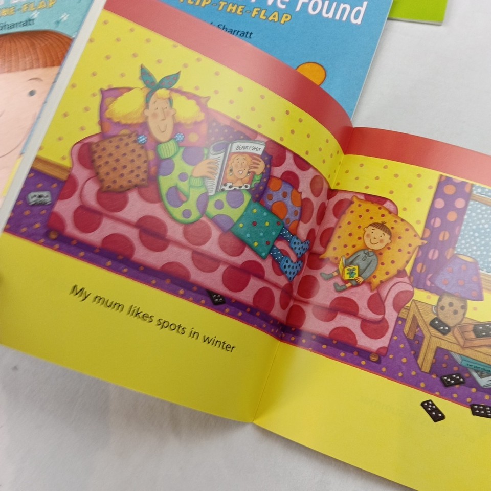4 Nick Sharratt Books Green Queen My Mum and Dad Make Me Laugh Lot Flip ...