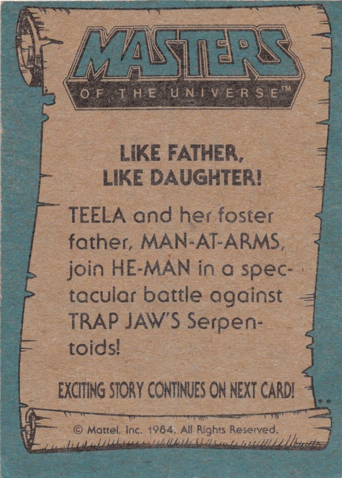 1984 HE-MAN MASTERS OF THE UNIVERSE PICK-A-CARD BASE CARDS 1-88 OR ...