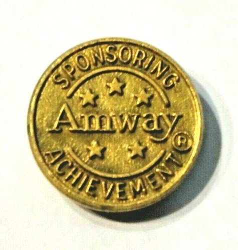 AMWAY ~ SPONSORING ACHIEVEMENT GOLD TONE AWARD ~ TIE TACT / LAPEL PIN ...