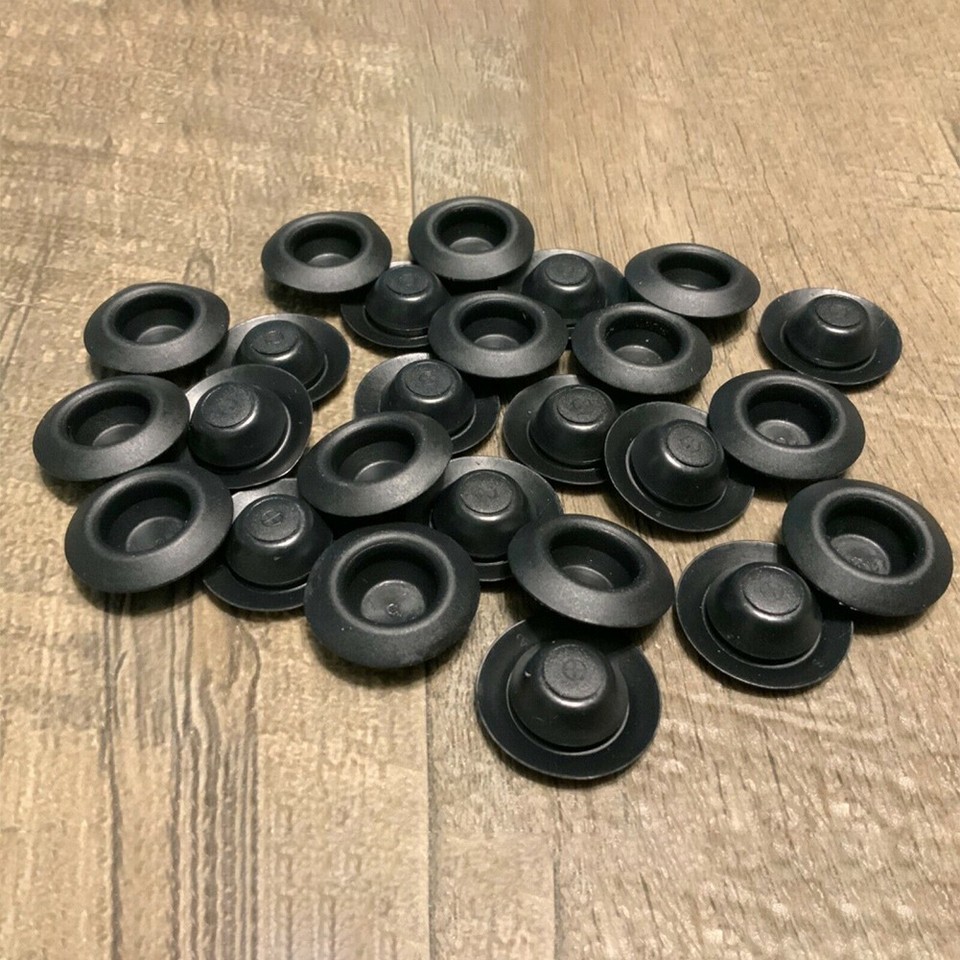 60 Piece Flush Mount Black Plastic Hole Plug Assortment Auto Body Sheet ...