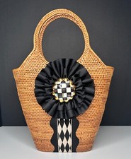 Mackenzie Childs Courtly Check Mini Bucket Bag Priority Mail for sale ...