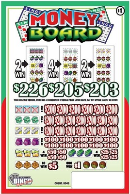 NEW pull tickets MONEY BOARD - Instant Tabs | eBay