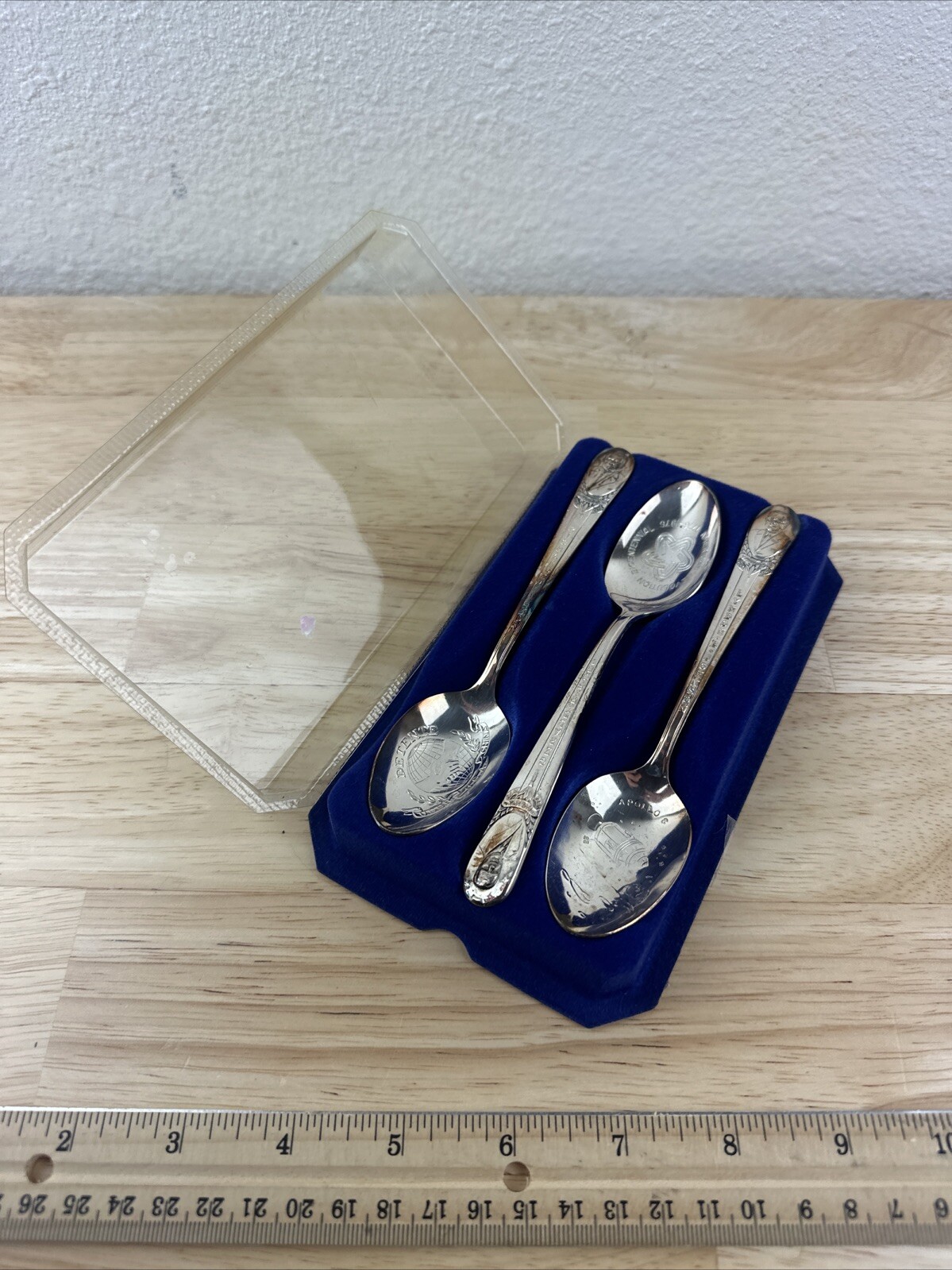 Vintage Set Of Three Collectible Presidential Spoons Nixon, Kennedy ...