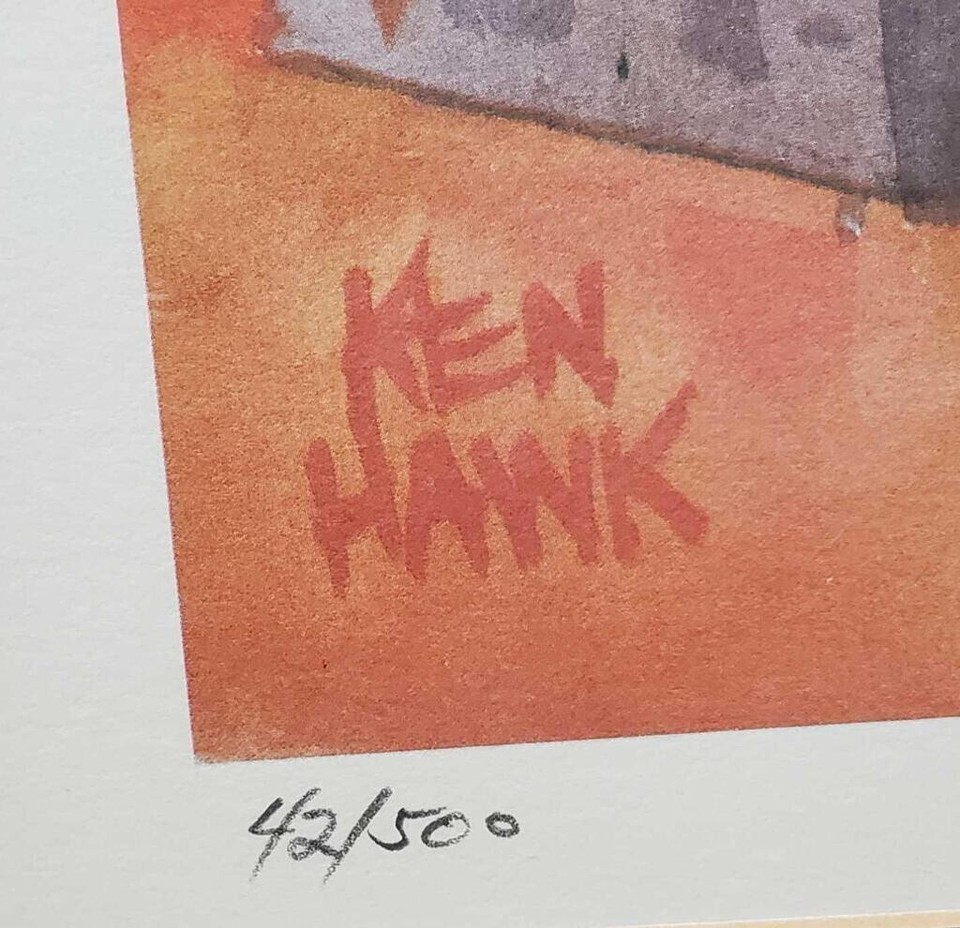 Ken Hawk Rowhouse View Framed San Francisco Landscape Lithograph 42/500 ...