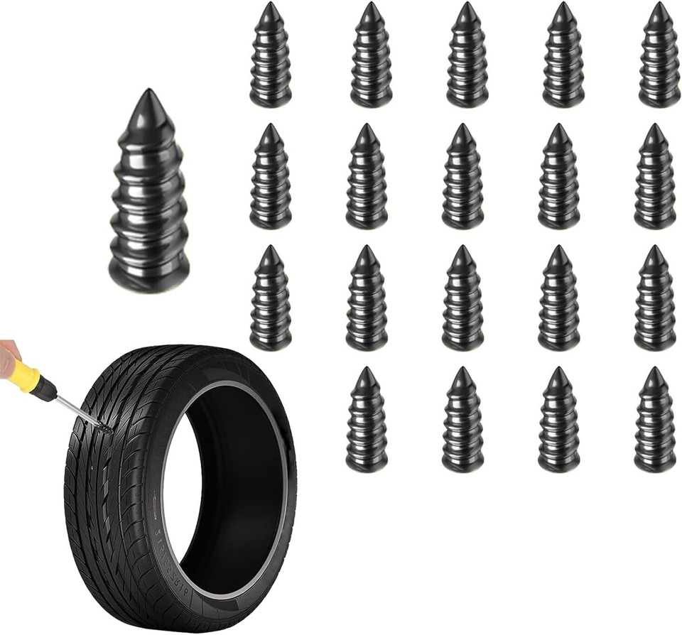 20 Pcs or 60 Pcs Tire Repair Rubber Nail Screw Tire Plugs Quick ...