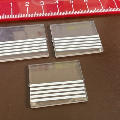 3 x LEGO Glass Window 1 x 4 x 3 5 White Stripes Pattern (Sticker ...