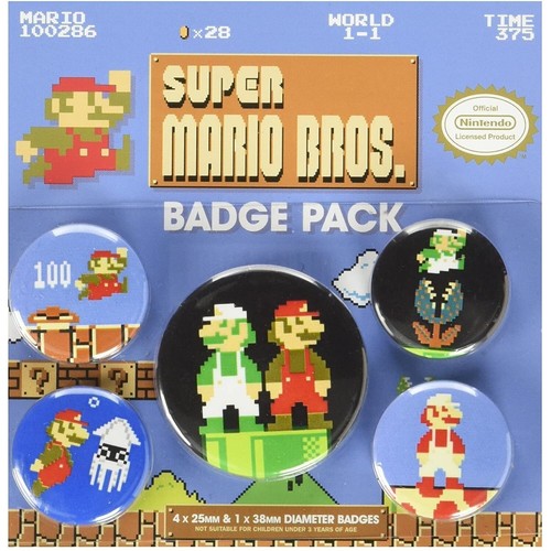 Super Mario - Ensemble de badges (BS2420) 5059699978300 | eBay