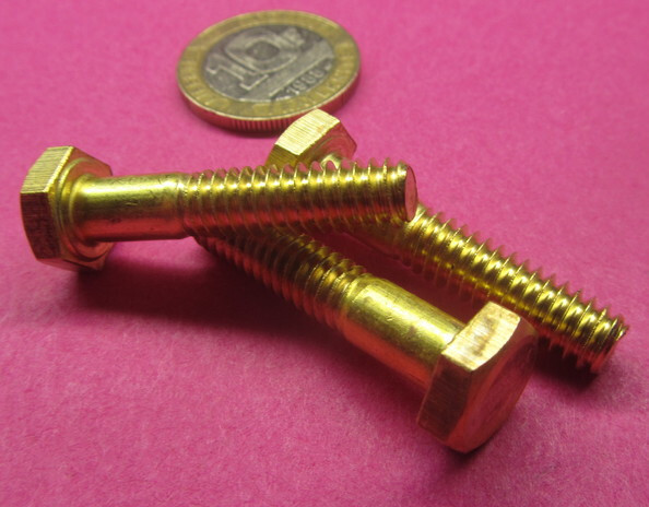 Cap Screw Bolt, Partial Thread, Brass, 1/4"-20 x 1.25" Length, 20 pc | eBay