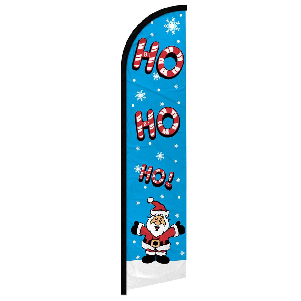 Christmas Full Curve Windless Swooper Flag Xmas Flags | eBay