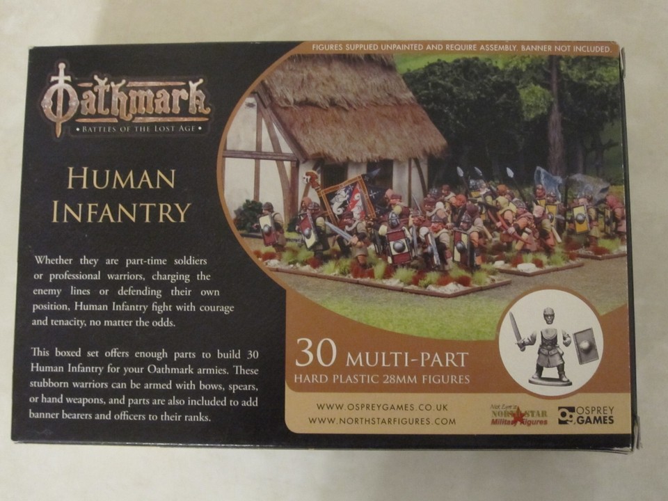Oathmark Figures Human Infantry 30 Multi Part Hard Plastic 28mm Figures ...