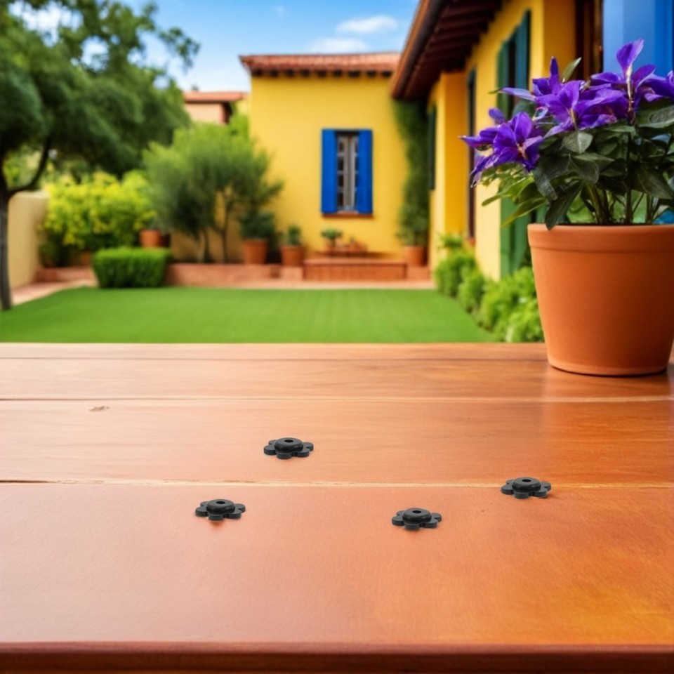 25PCS Garden Flag Stoppers: Flower Shape Pole Stoppers Anti-Wind for ...