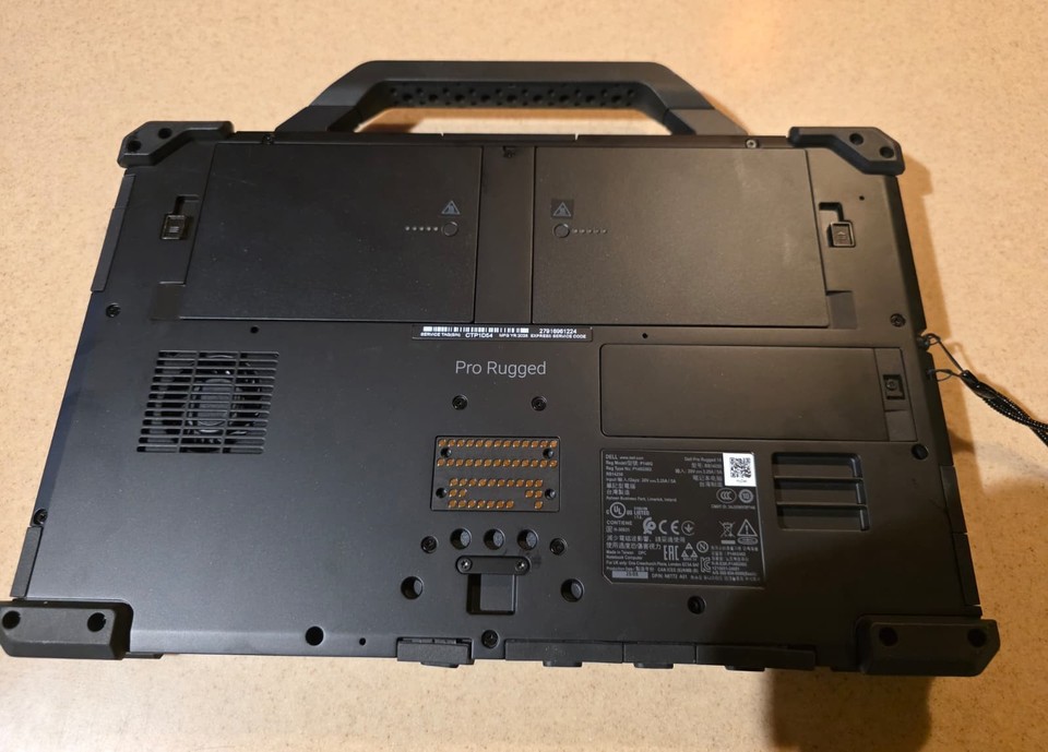Dell Latitude PRO 14 RUGGED RB14250 Ultra 7 165U 2TB 32GB CMRA BKLT GPS ...