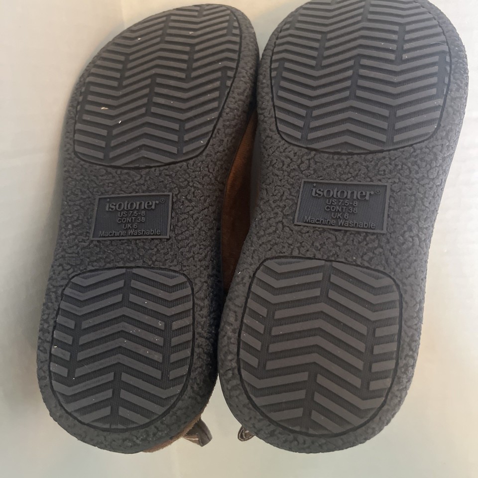 Isotoner Women's Sapphire Memory Foam Slippers Size Med 7.5-8 Never ...